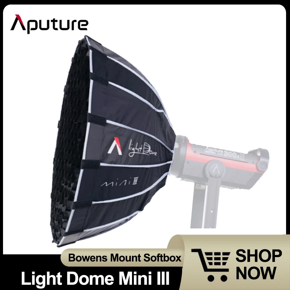 Aputure Light Dome Mini III Circular Bowens Mount Softbox Foldable ...