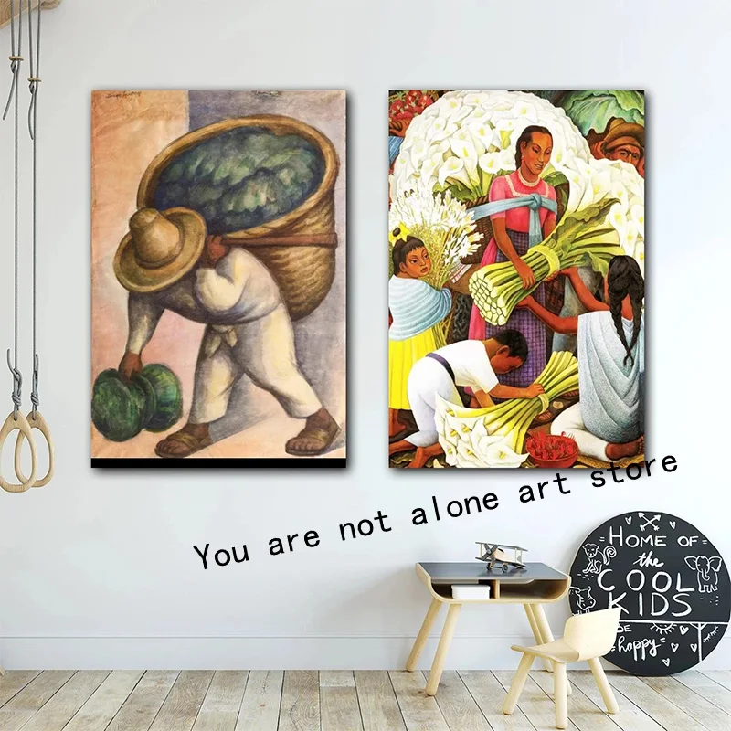 Diego Rivera Flower Paintings