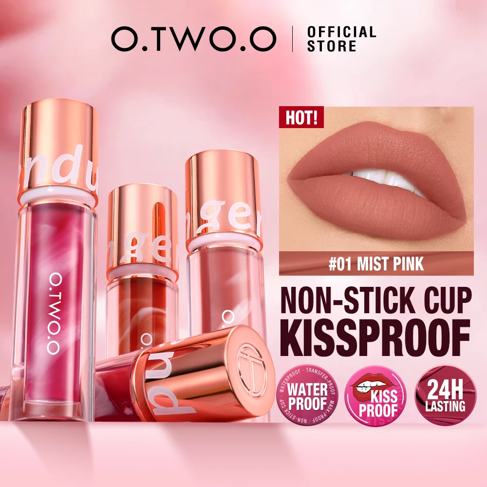O-TWO-O-Matte-Lipstick-for-Lips-Waterproof-Lip-gloss-Cosmetics-Non ...