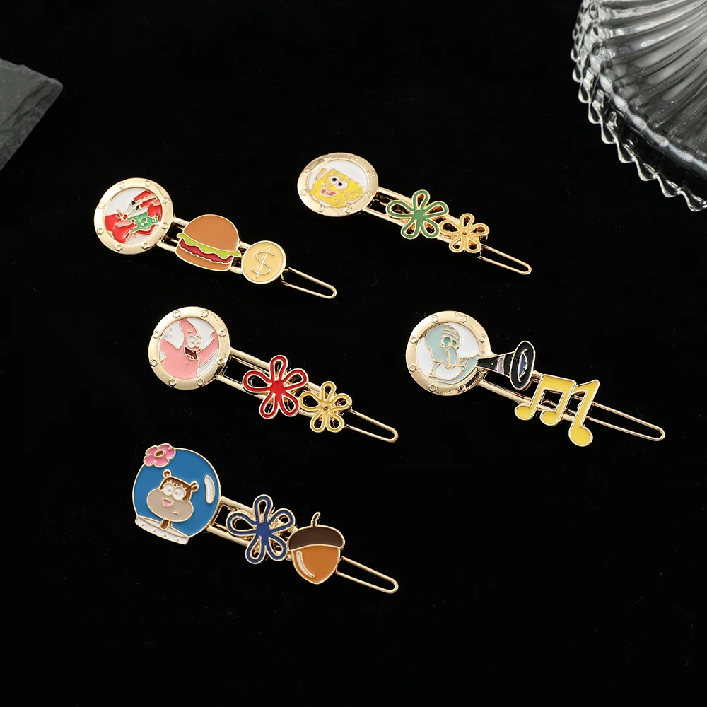 Pasadores-de-pelo-con-hebilla-de-rana-figura-de-dibujos-animados-Bob ...