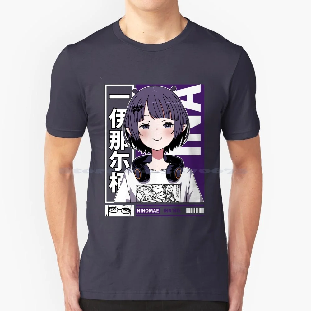 Ninomae-Ina-nis-Ina-Smug-T-Shirt-100-Cotton-Tee-Hololive-En-Holomythl ...