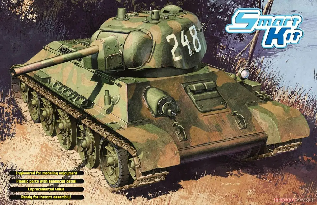 DRAGON 6401 1/35 WW.II Soviet Army T 34/76 Mod.1942 Formochka Assemble ...