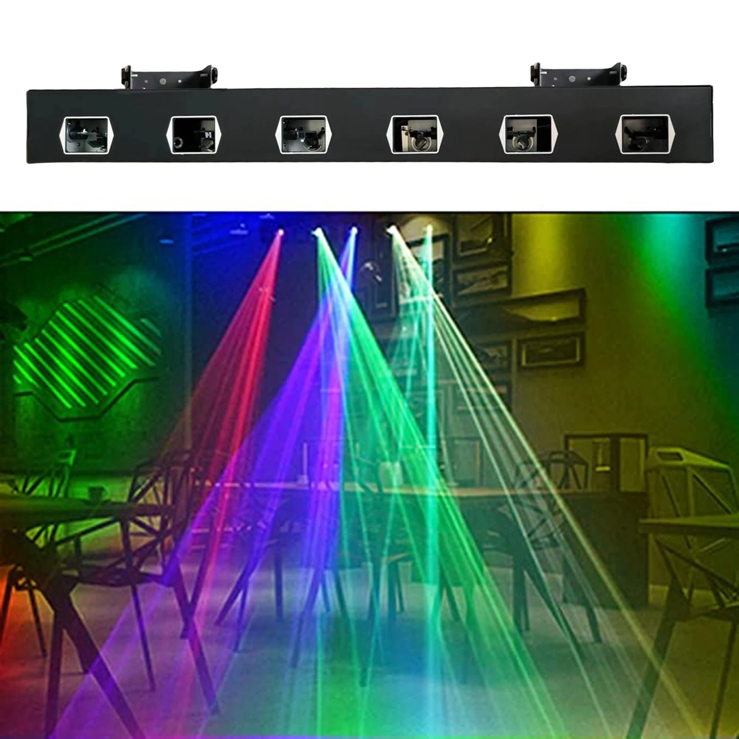 6-Holes-LED-Laser-Light-RGBYC-Colour-Beam-Line-Pattern-DJ-Disco-Party ...