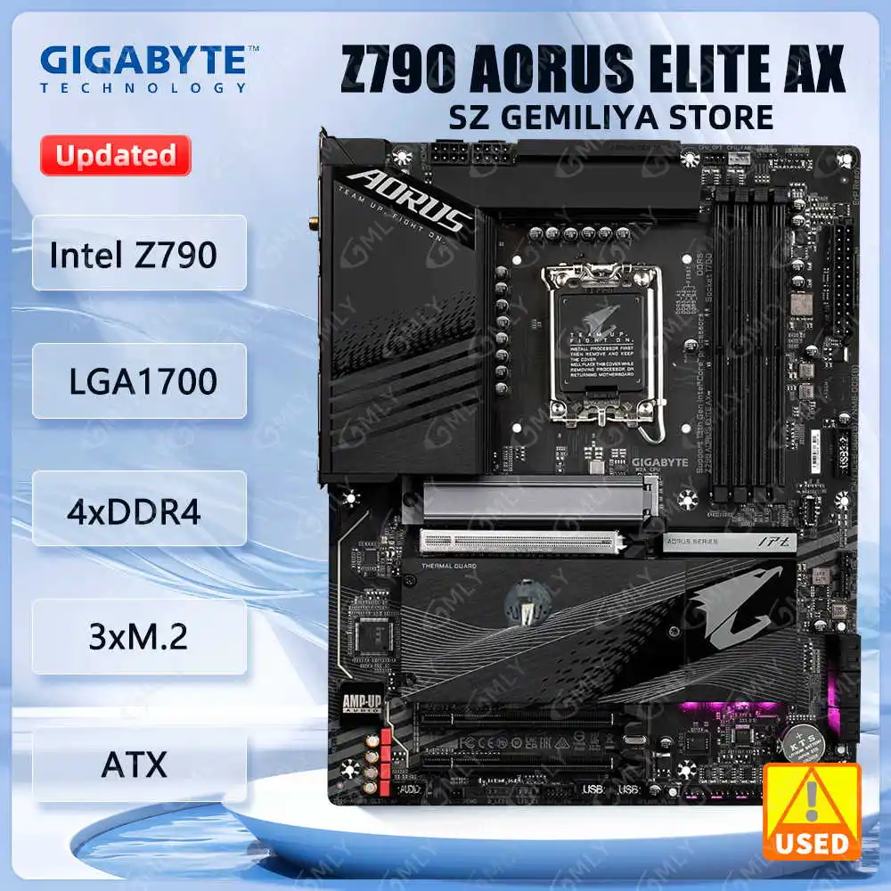 GIGABYTE Z790 AORUS ELITE AX Motherboard LGA 1700 Intel Z790 DDR5 Quad ...