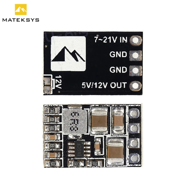 MATEK Módulo regulador reductor Micro BEC 7 21V a 5V/12V ADJ, 11x17mm ...