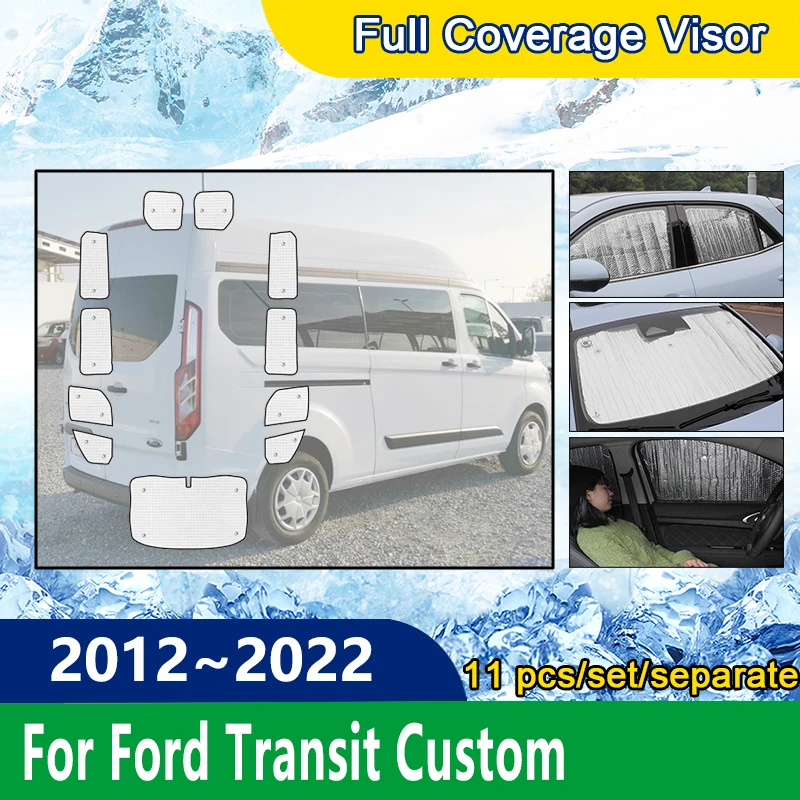 Full-Covers-Sunshades-For-Ford-Transit-Custom-2012-2022-Car-Sun ...