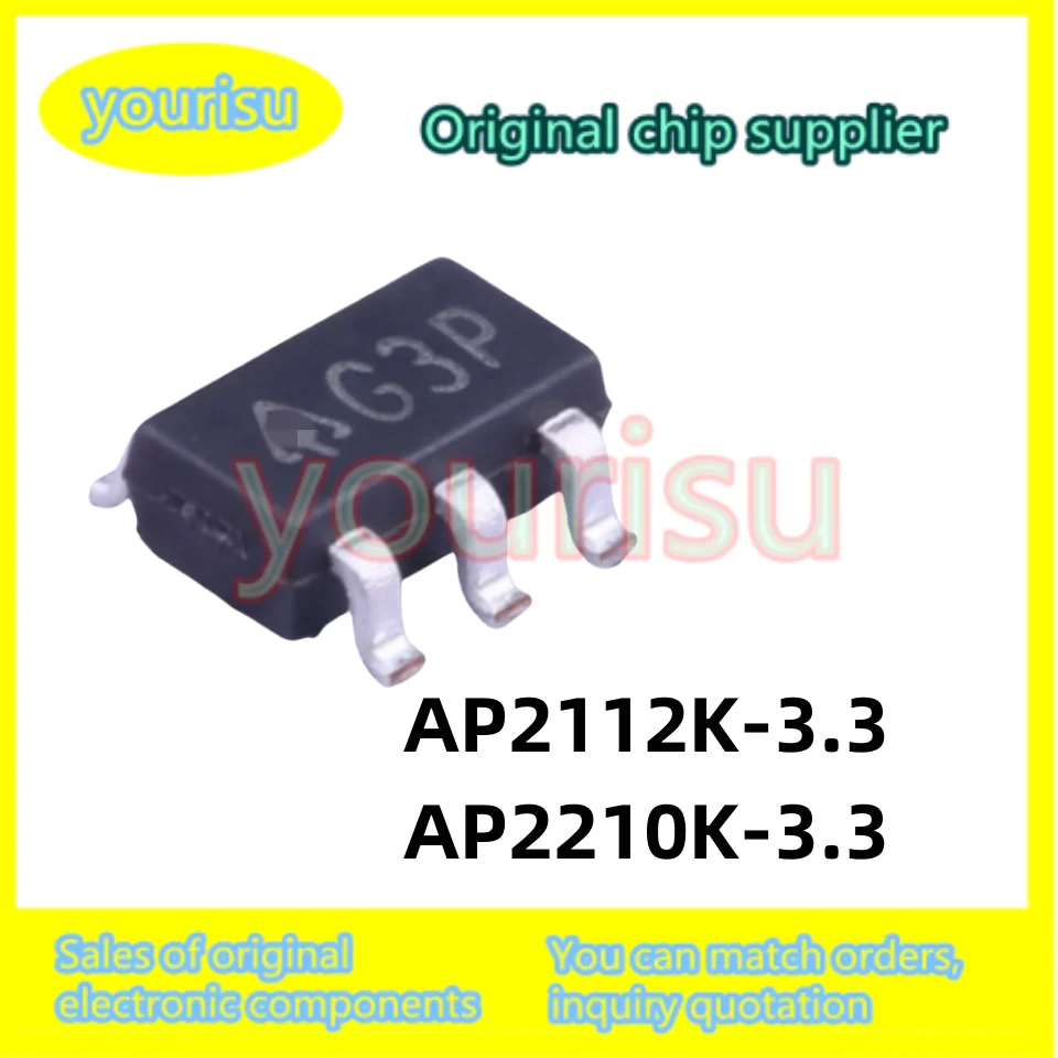10Pcs-lot-AP2112K-3-3TRG1-AP2112K-3-3-3-3V-0-6A-2112-AP2112-AP2113K ...
