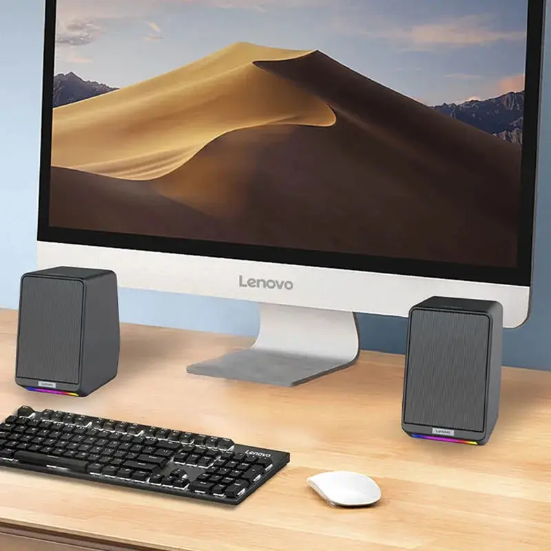 Lenovo TS38 RGB Gaming Speakers | 2.0 Surround Sound (3.5mm, USB) for ...