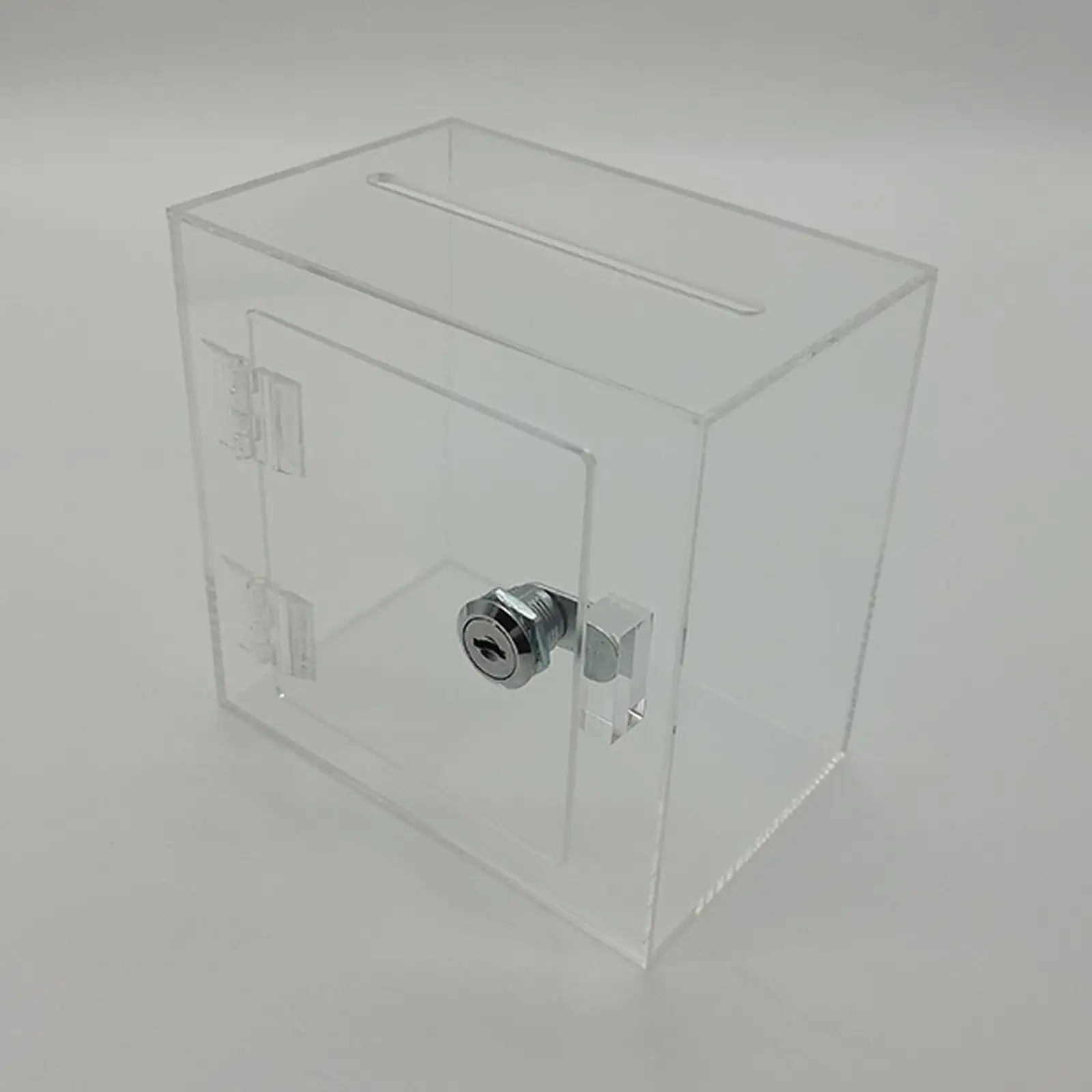 Clear Ballot Box Acrylic Donation Box Comment Box Lockable Suggestion ...