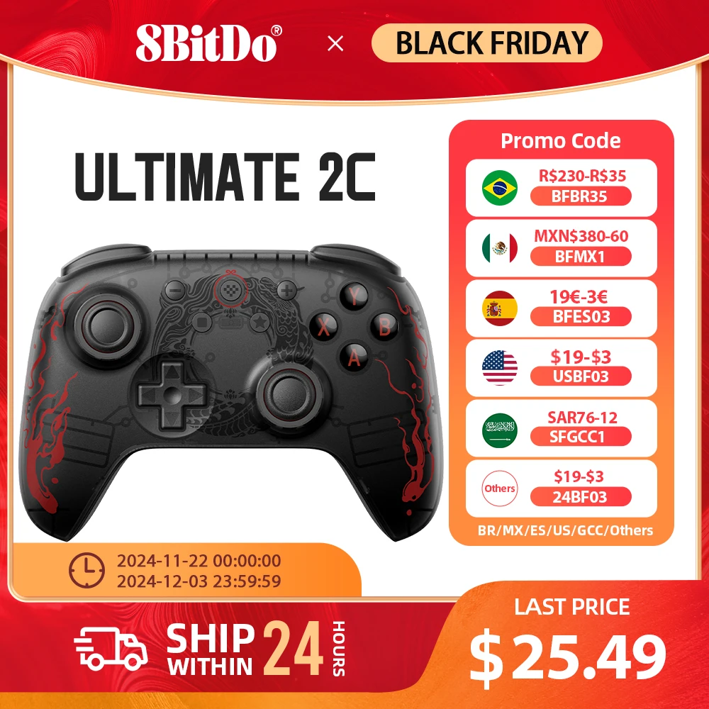 8bitdo-Ultimate-2C-controlador-de-juegos-inal-mbrico-para-PC-Windows-10 ...