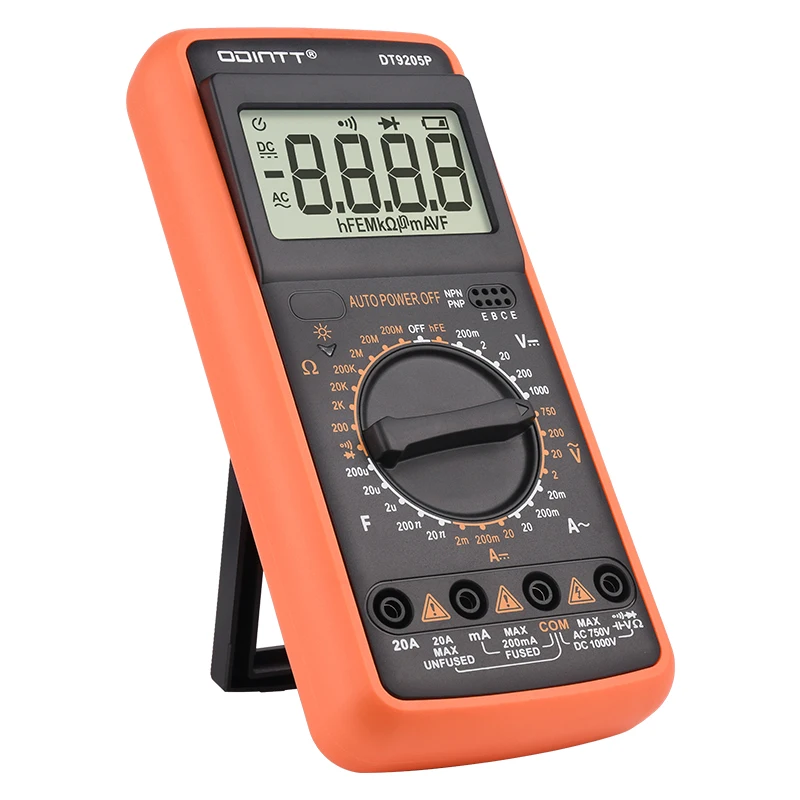 Professional-Multimeter-Digital-Voltage-Current-Meter-DT9205P-AC-DC ...