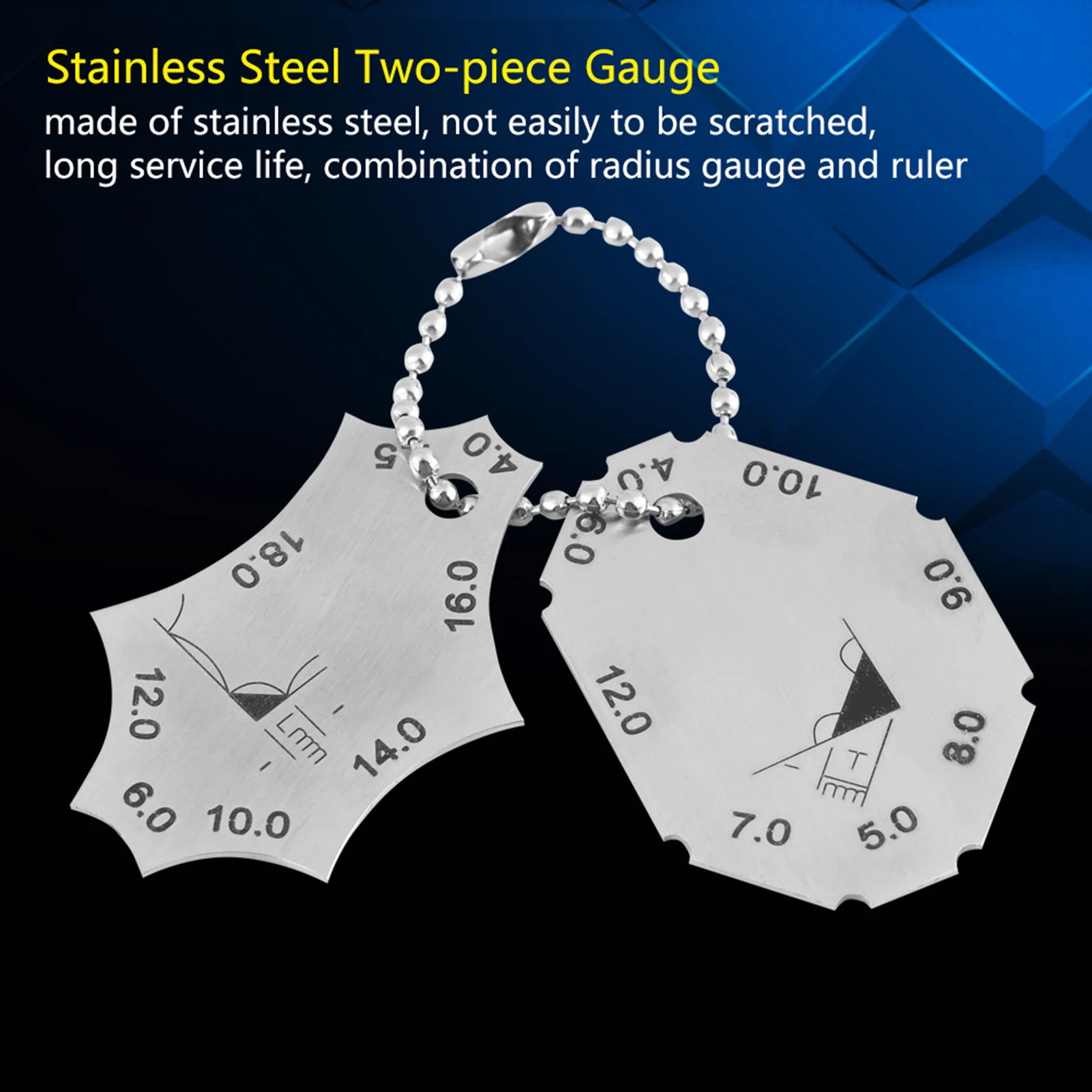 Welding Gauge Welding Ruler Fillet Weld Tee Joint Welding Throat Depth ...