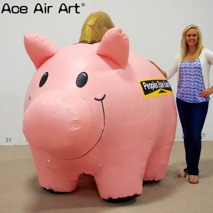 Custom-2-5m-L-Pink-Inflatable-Pig-Pop-Up-Boar-Piggy-Bank-With-Logos-For ...