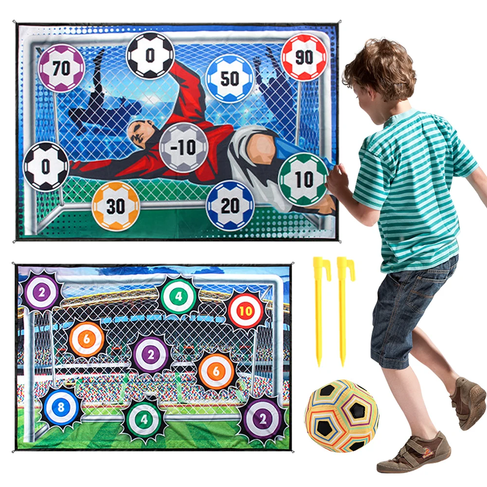 100cm-Soccer-Games-with-Adhesive-Balls-Toss-Soccer-Goal-Game-Foldable ...