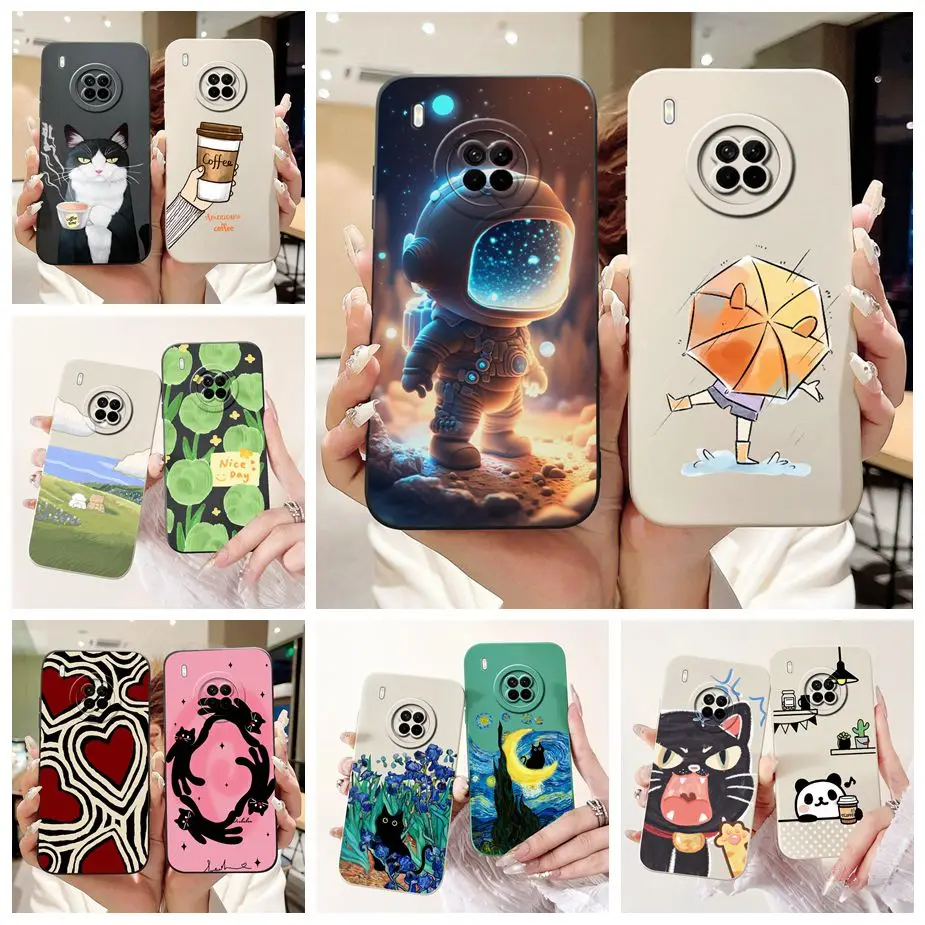 For-Huawei-Y9a-Case-FRL-22-FRL-23-New-Fashion-Candy-Painted-Cover-Soft ...
