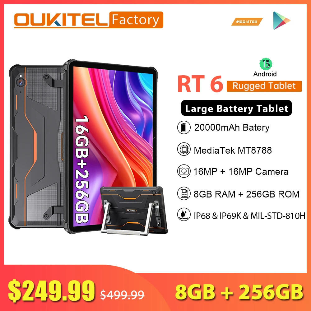 Oukitel-RT6-Rugged-Tablets-10-1-FHD-Display-20000mAh-8GB-256GB-33W-Fast ...
