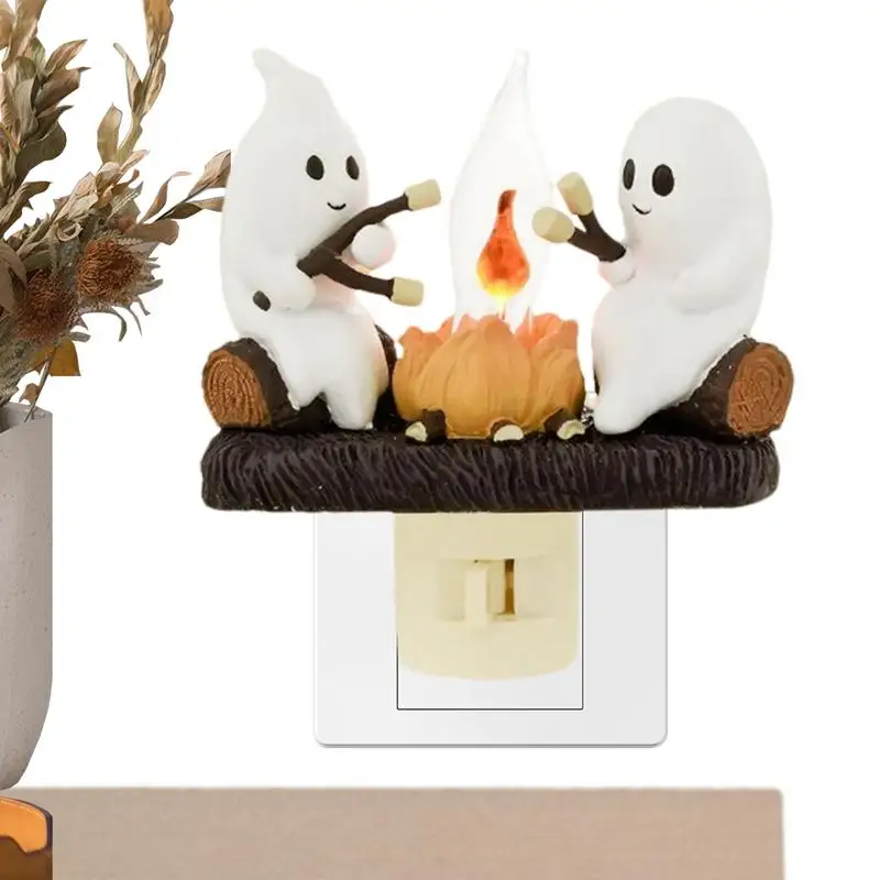 2024-Ghost-Campfire-Flickering-Nightlight-2-Ghosts-Roasting-Plug-Wall ...
