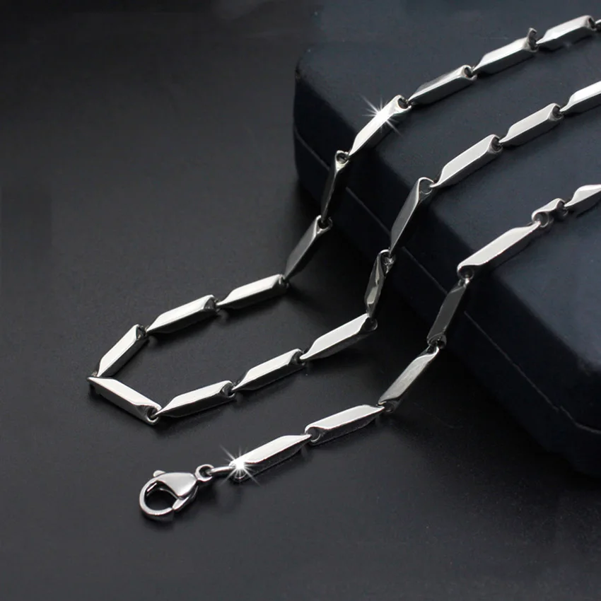 Fashion-High-end-New-Titanium-Steel-Necklace-Melon-Chain-Stainless ...