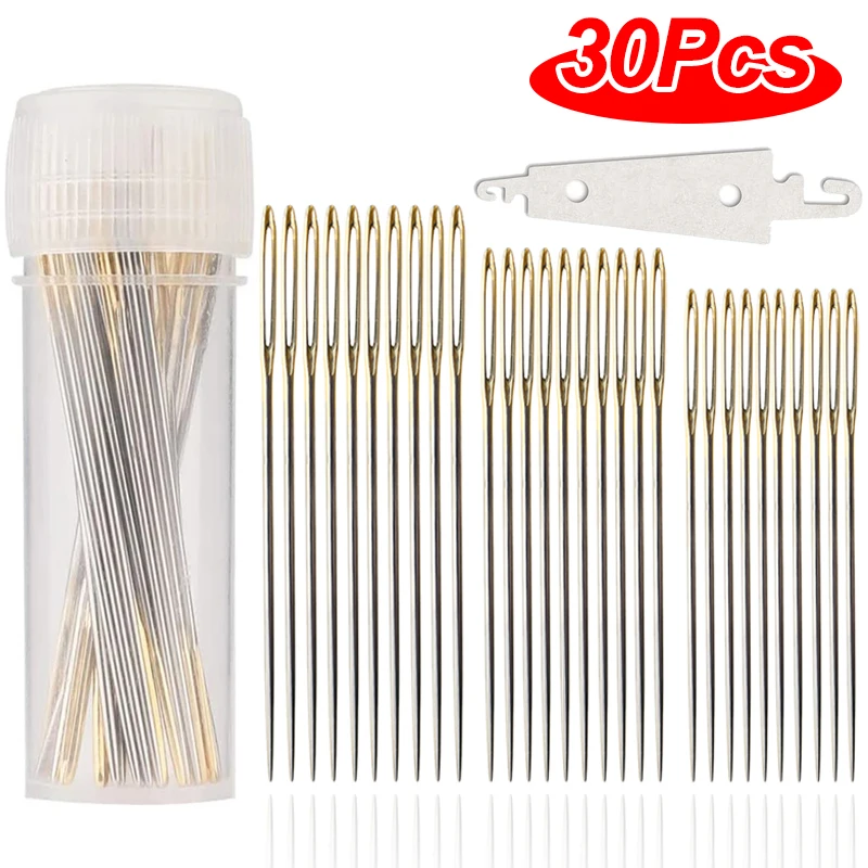 30Pcs-set-Cross-Stitch-Needles-Stainless-Steel-Large-Eyes-Embroidery ...