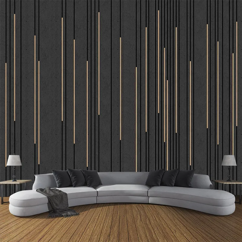 Simple-three-dimensional-lines-Nordic-metal-strips-customized-3D-murals ...