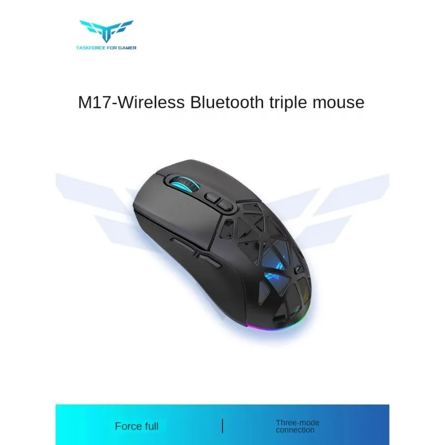 M17-Wireless-Mouse-2-4G-Bluetooth-Wired-PAW3325-Sensor-650mah-Large ...