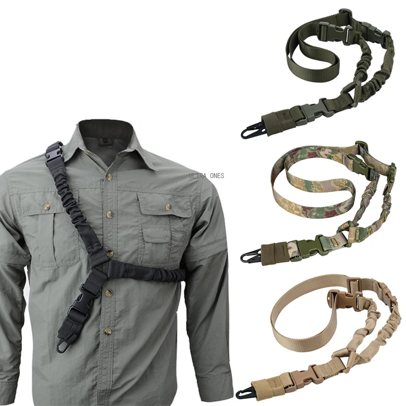 Tactical-Single-Point-Gun-Sling-Shoulder-Strap-Rifle-Rope-Belt-with ...