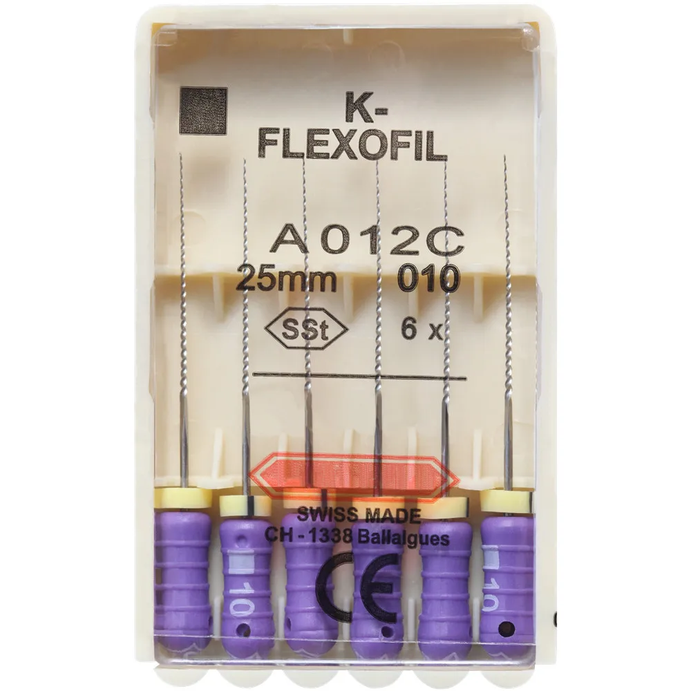 6Pcs/Pack 21/25/31mm Dental K-FLEXOFILE Flexibility Endo Root Canal K ...