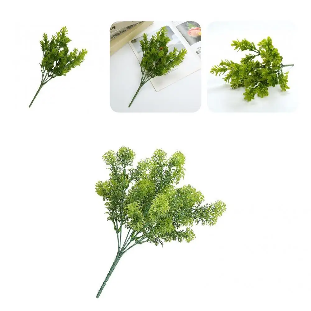 Hojas artificiales únicas, plantas artificiales vívidas, largo tiempo ...