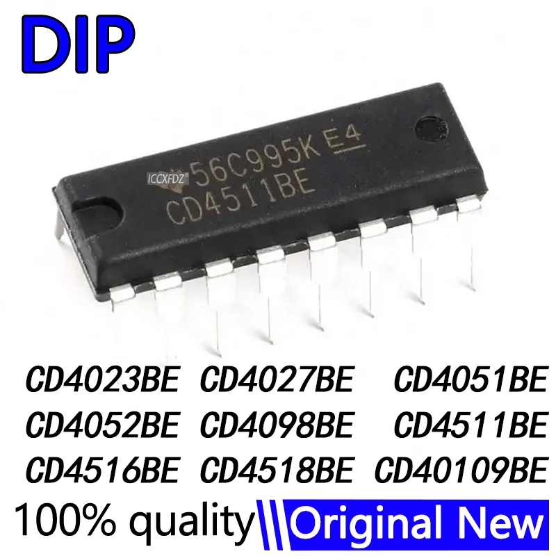 10Pcs-Lot-CD4023BE-CD4027BE-CD4051BE-CD4052BE-CD4098BE-CD4511BE ...