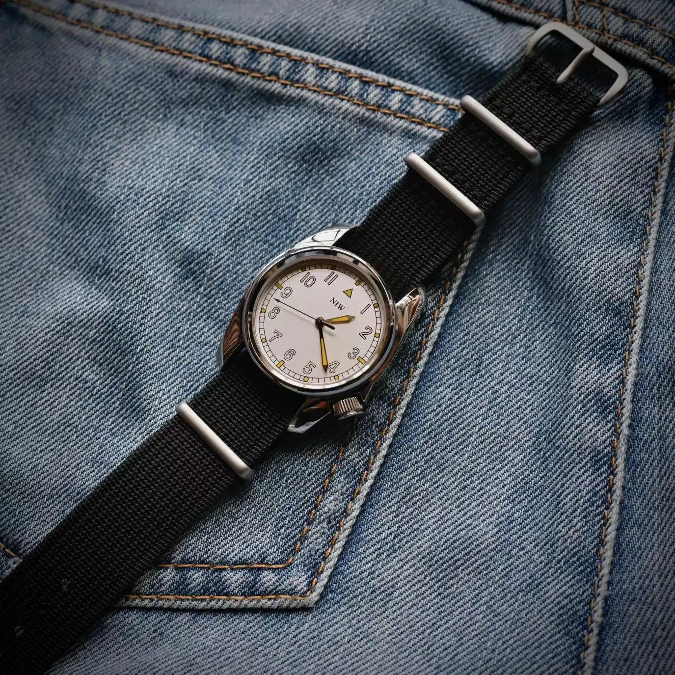 36mm-Beat-Quartz-Men-s-Watches-VH31-Movt-Pilot-Homage-Sapphire-Crystal ...