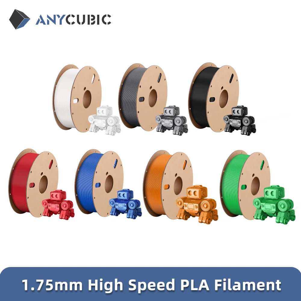 ANYCUBIC-High-Speed-PLA-Filament-1-75mm-Plastic-For-3D-Printer-1kg-Roll ...