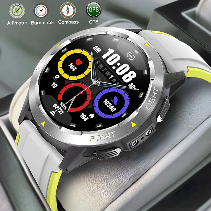 GPS Watch Altitude Pressure Compass Sport Smart Watches Men IP68 Waterproof GPS Positioning ...