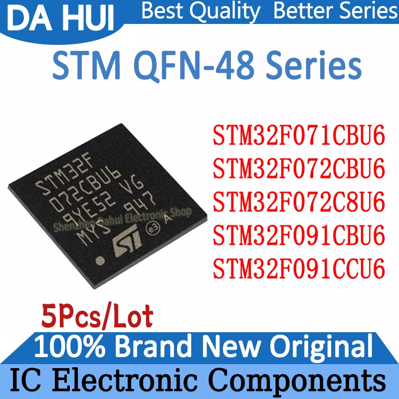 5Pcs-STM32F071CBU6-STM32F072CBU6-STM32F072C8U6-STM32F091CBU6-STM32F091CCU6-STM-IC-MCU-Chip-QFN ...