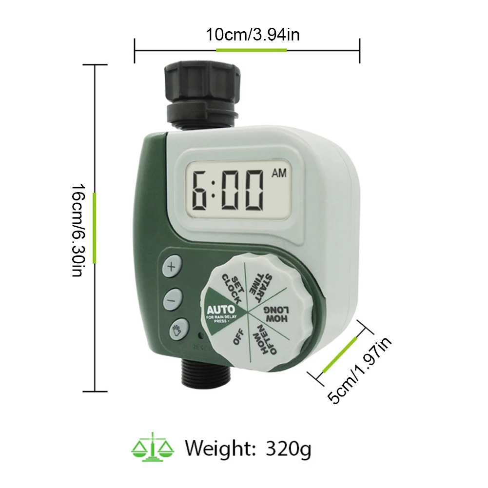 Programmateur arrosage,Minuterie d'Eau Numérique Programmable,Résistante aux Intempéries,pour ...