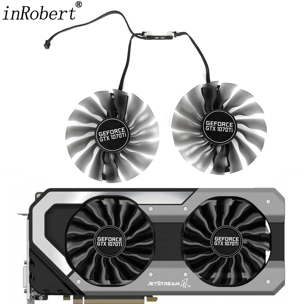 게임락 프리미엄 에디션 그래픽 카드 GPU 냉각 팬, GAA8S2U GTX 1070Ti 1070 Ti 쿨러 팬, EMTek ...