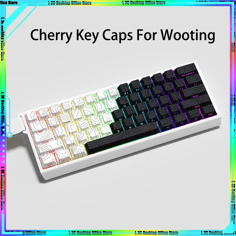 XVX-Contour-Mechanical-Keyboard-Wooting-Cherry-Height-Side-Engraved-Key ...
