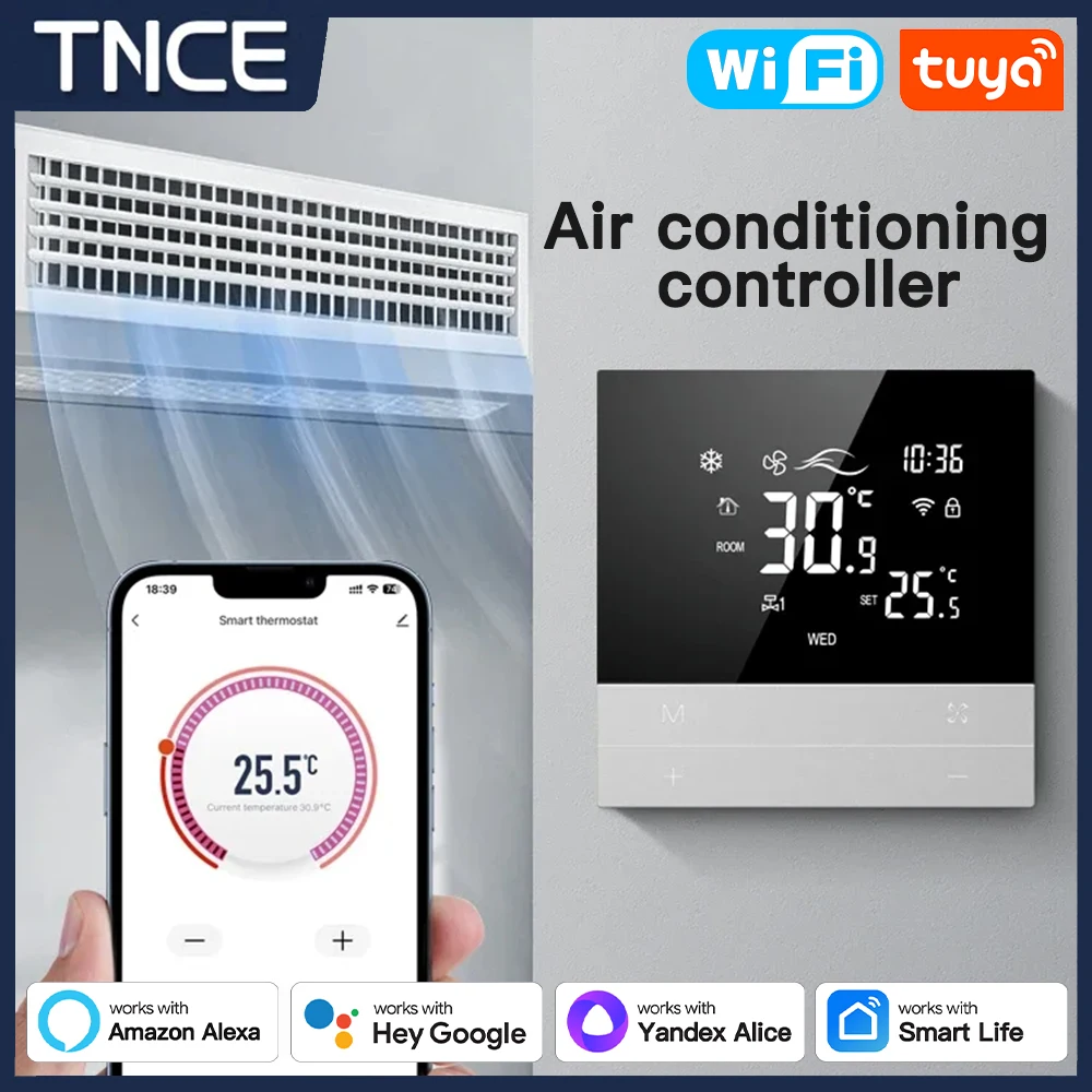 TNCE-Tuya-Central-Air-conditioning-controller-WiFi-Smart-thermostat ...