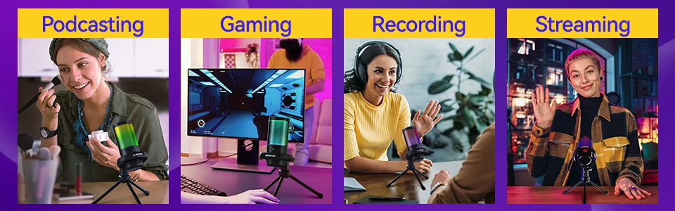 ME6S-Microphone Gaming ME6S USB, pour enregistrement et Streaming ...