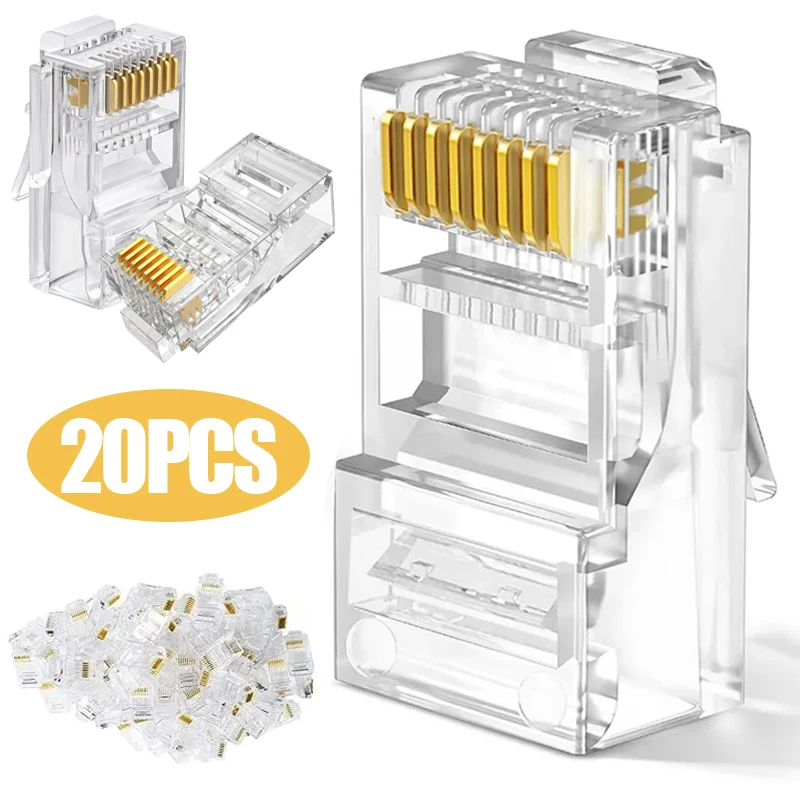 Conector-de-Interface-RJ45-para-Cabo-Ethernet-Rede-Wire-Head-Plug ...