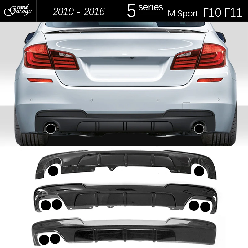 Carbon-Fiber-Printing-Rear-Bumper-Diffuser-Lower-Spoiler-for-2010-2016 ...