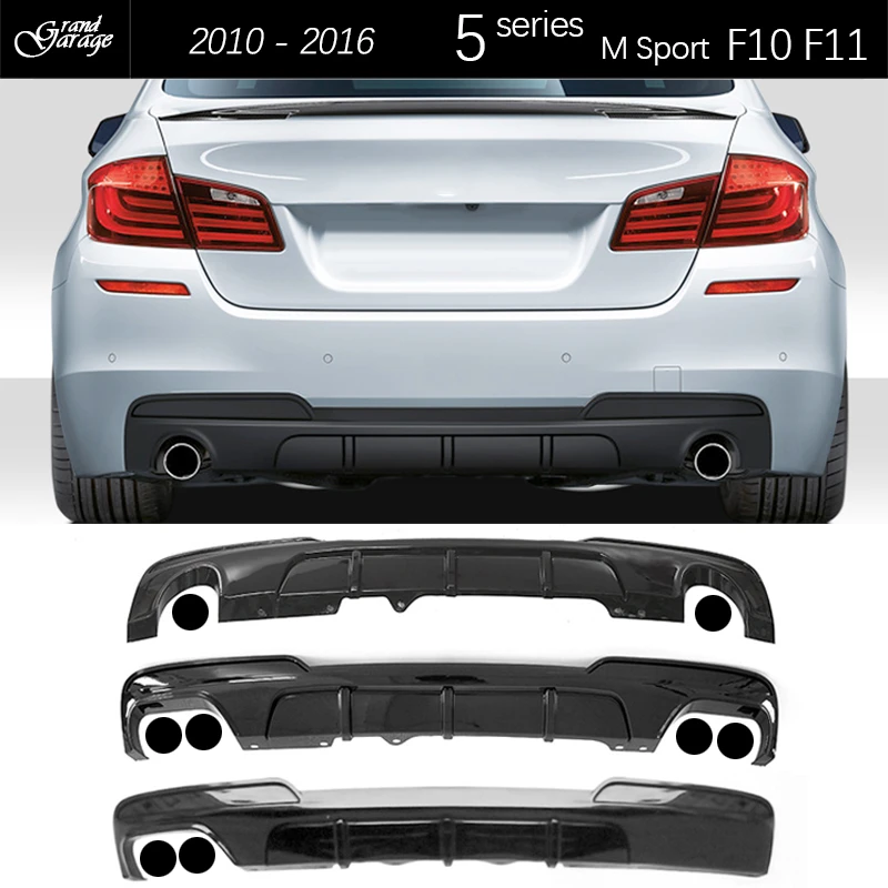 Carbon Fiber Printing Rear Bumper Diffuser Lower Spoiler For 2010 ...