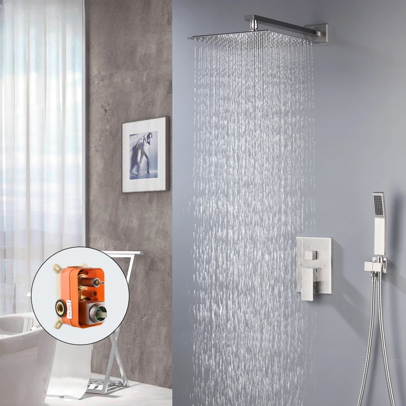 Copper-Square-Concealed-Shower-Shower-Set-Embedded-Wall-type-Embedded ...