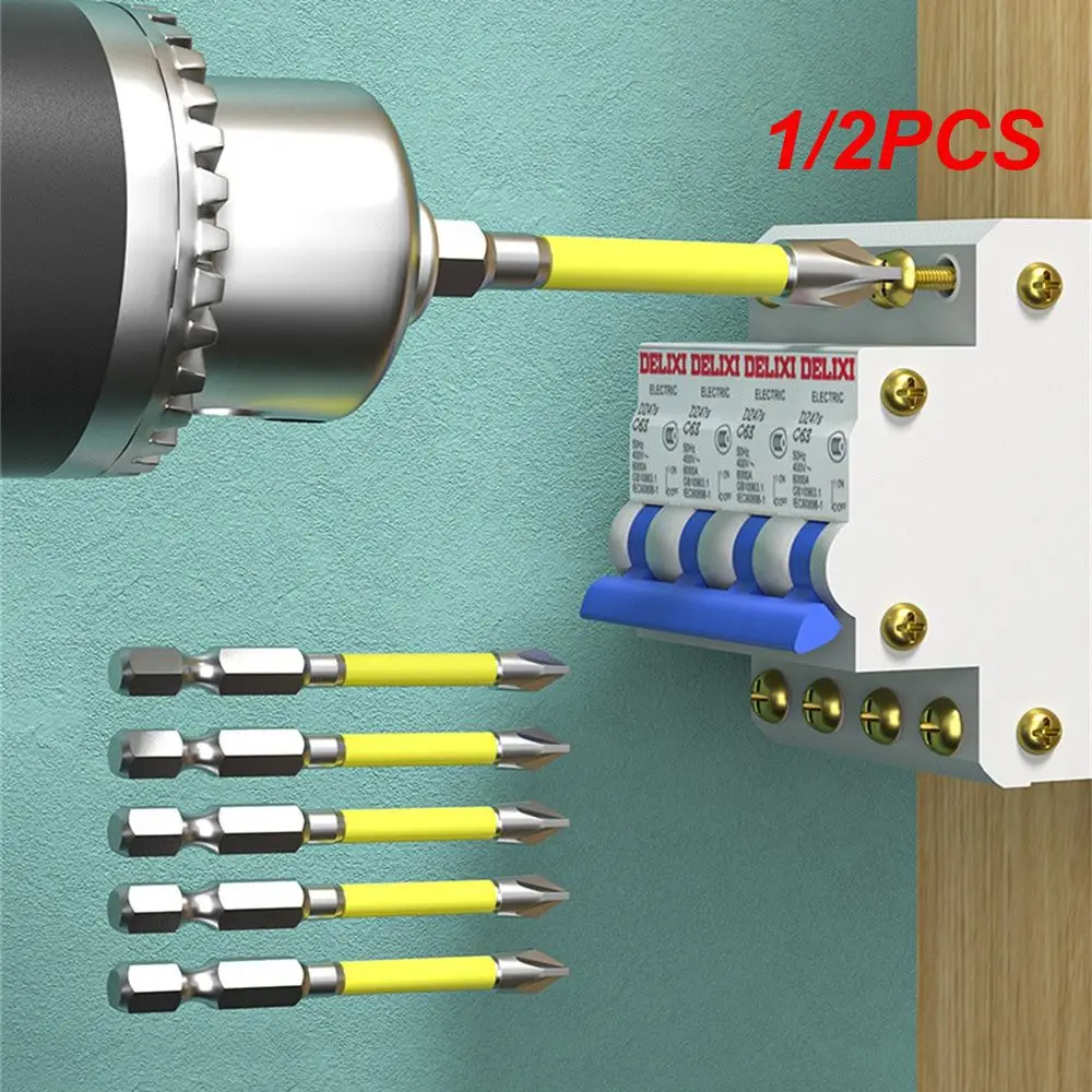 1-2PCS-65mm-110mm-Magnetic-Special-Slotted-Cross-Screwdriver-Bit-for ...