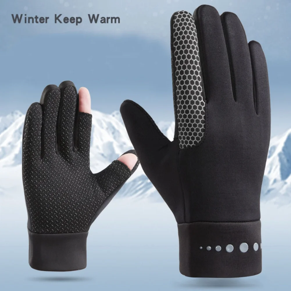 Winter-Fishing-Gloves-2-Finger-Flip-Fingerless-Gloves-Non-slip ...