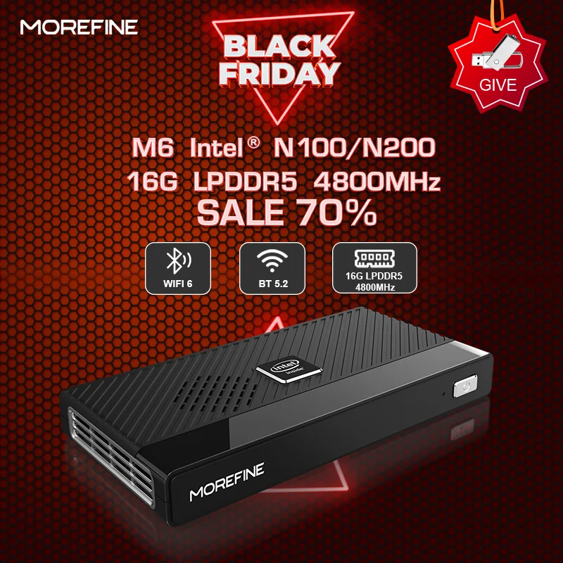 MOREFINE-M6-Mini-PC-12a-generazione-Intel-N100-N200-Windows-11Pro-DDR5 ...