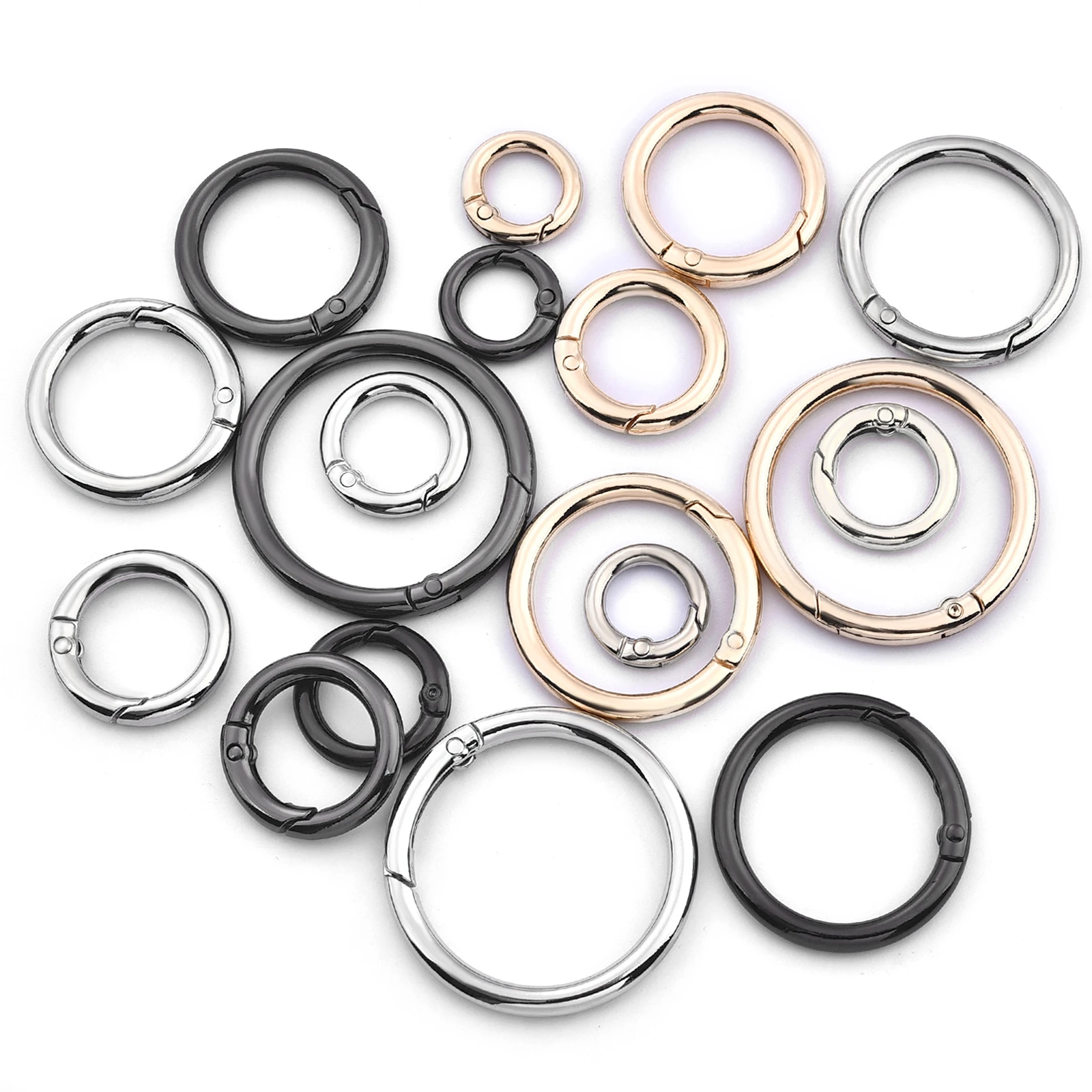 Circular Buckle Round Metal D Ring Buckles Clasp Web For Leather Belt ...