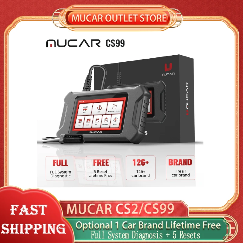 Mucar – CS2 CS99 Scanner automatique professionnel, outil de Diagnostic ...