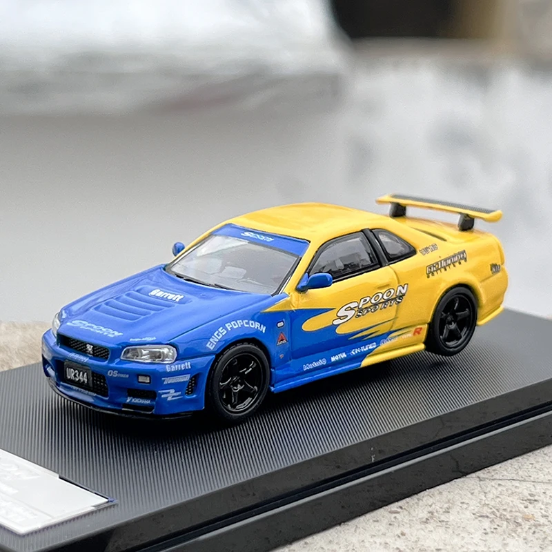 Sh 1: 64 Spoon Gtr R34 Alloy Car Model - Railed/motor/cars/bicycles ...