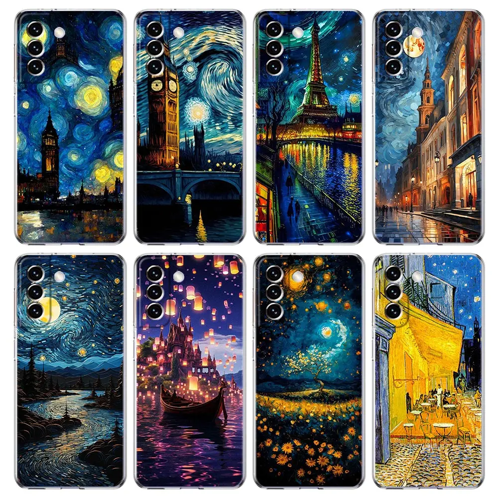 Starry night van gogh Phone Case For Samsung Galaxy S24 S23 S22 S20 ...