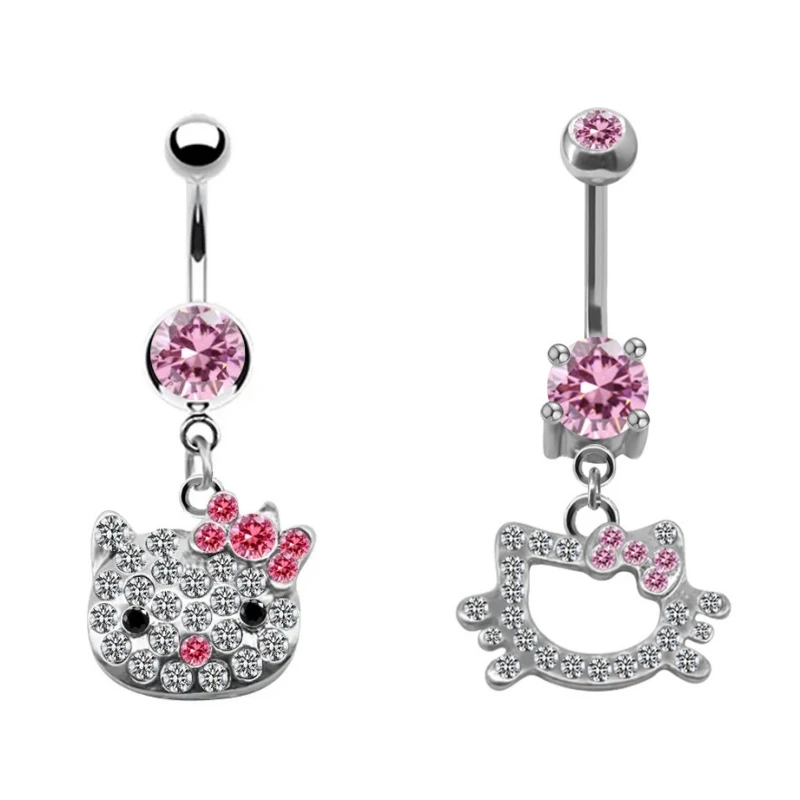 Sanrio-Hello-Kitty-Belly-Button-Ring-For-Women-Cute-Cat-Design-Sexy ...